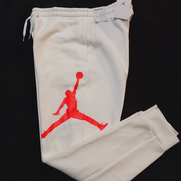 Jordan | Pants | Mens White Nike Jordan Jumpman Sweatpants Nwt | Poshmark